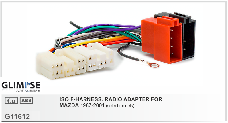 ISO F-HARNESS. RADIO ADAPTER FOR MAZDA 1987-2001 – Glimpse Group
